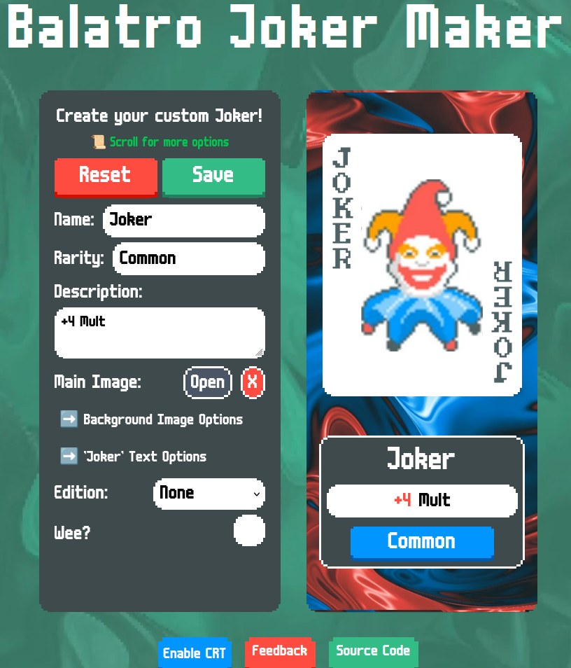 Balatro Joker Maker